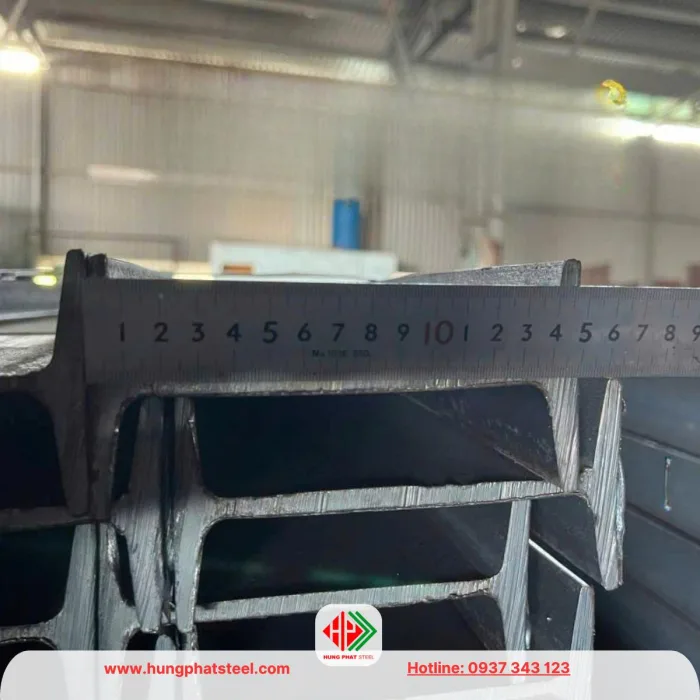 Thép hình I150 x 75 x 5 x 7mm Tiêu chuẩn SS400/A36 - Thép Hùng Phát