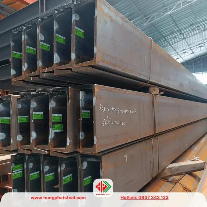 Thép hình U250 (Sắt U250) - Thép Hùng Phát