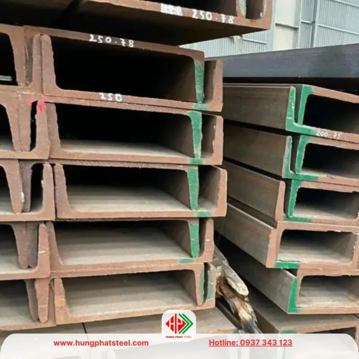 Thép hình U250 (Sắt U250) - Thép Hùng Phát